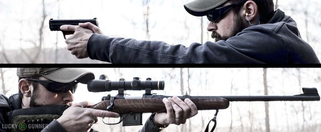 Rifle vs. Pistol - Faster First Shot on Target